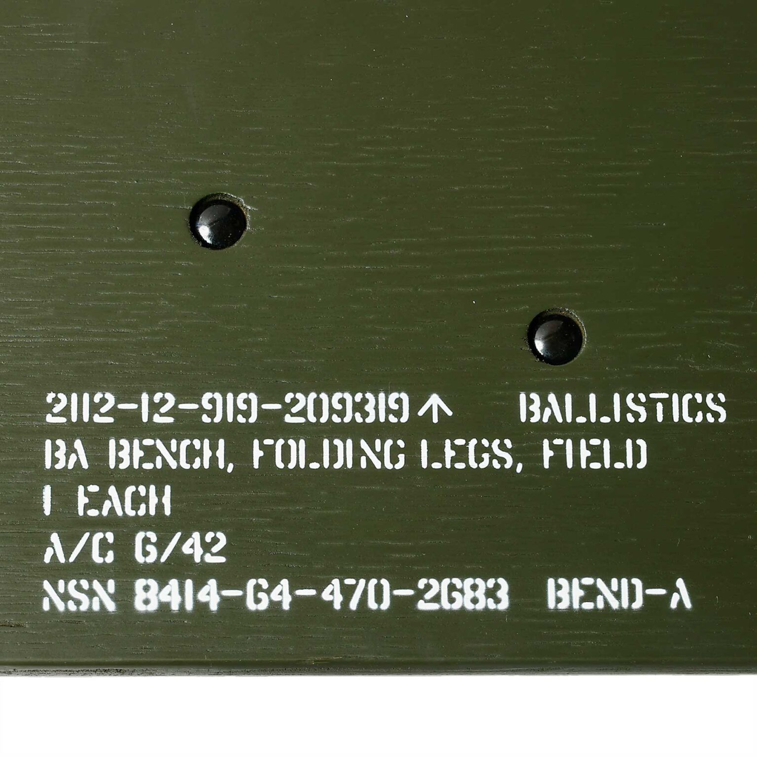 BRITISH ARMY BENCH | BALLISTICS