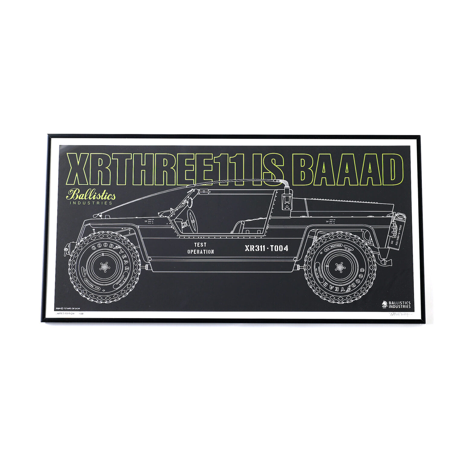XR311 FRAME IN POSTER | BALLISTICS